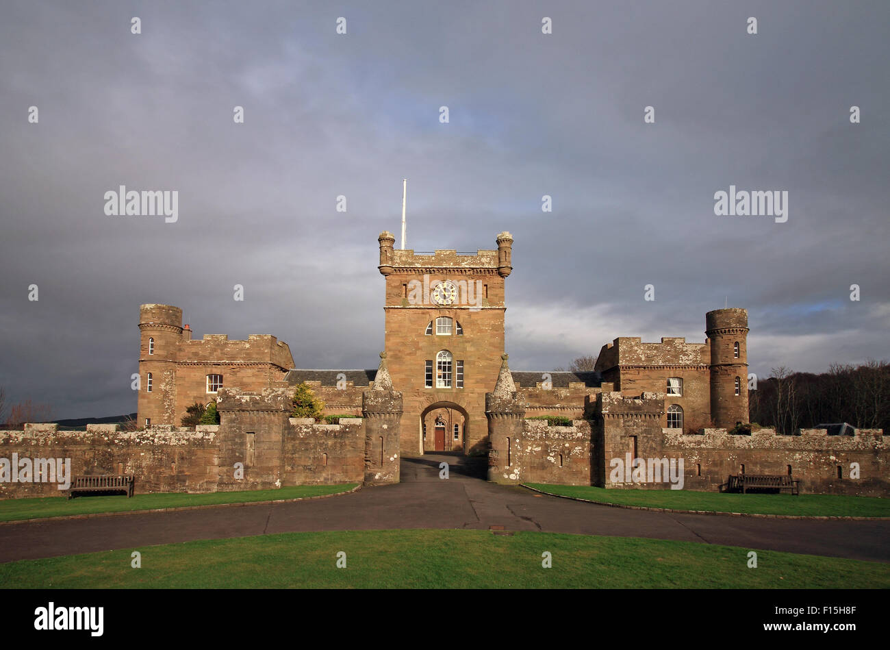 An overcast afternoon by Culzean Castle Stables, Ayrshire, Scotland ...