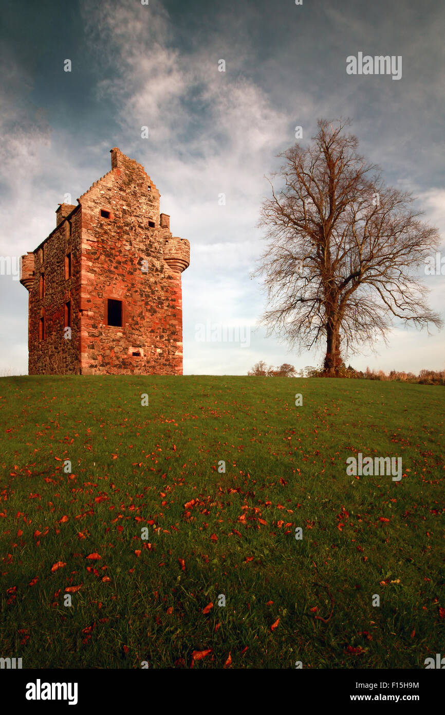 Greenknowe Tower, Scotland Stock Photo - Alamy