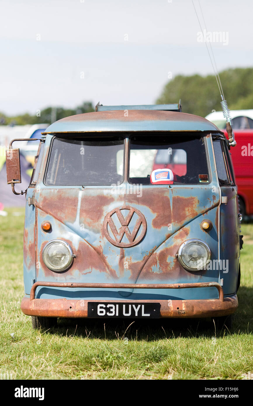 Rat look Camper Van parked i the show and shine at a show in England ...