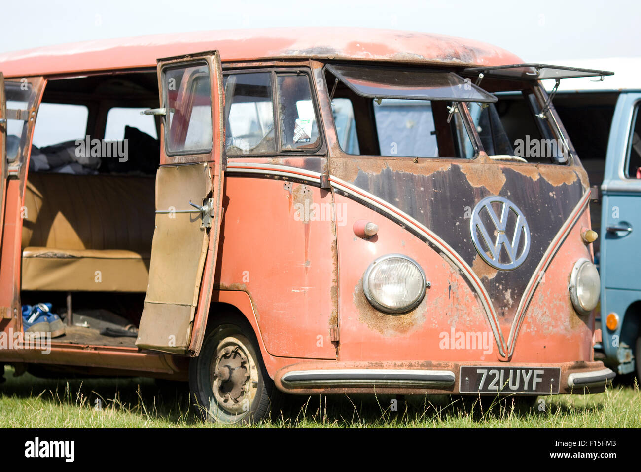Rat look Camper Van parked i the show and shine at a show in England ...