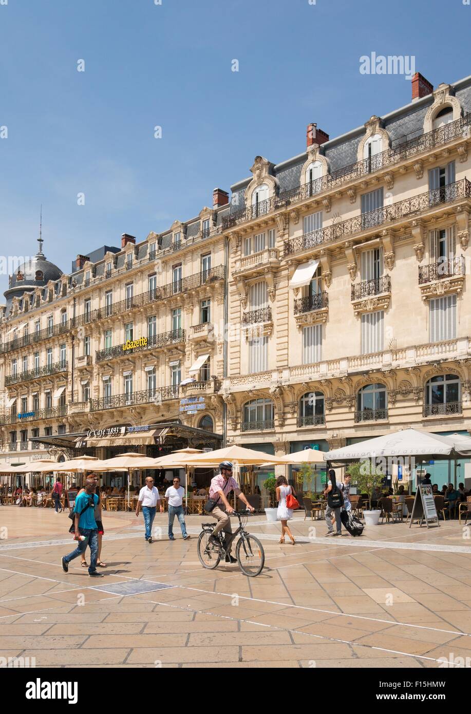 Montpellier place de la comedie hi-res stock photography and images - Alamy