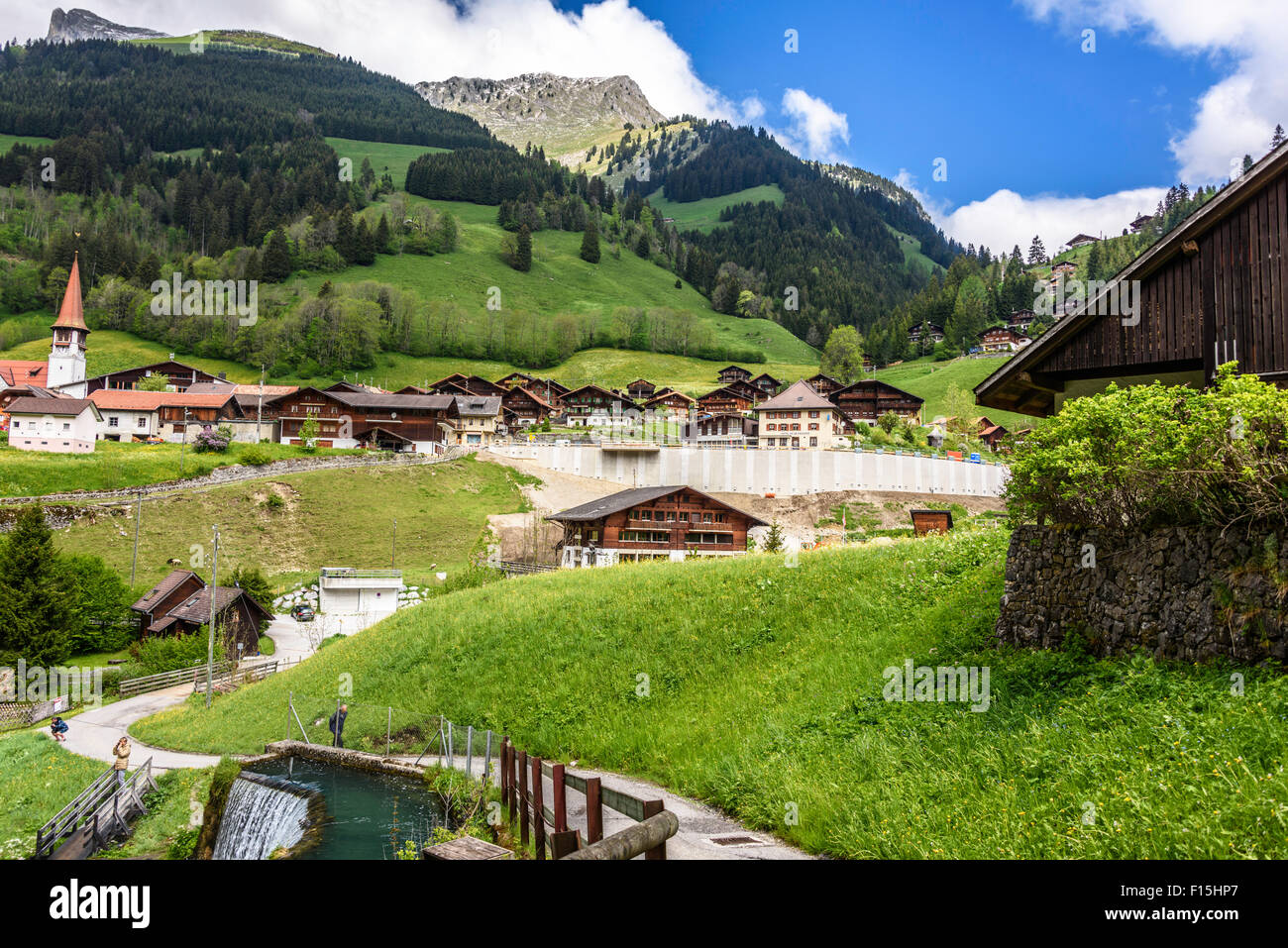 Views in and around Jaun and Jaun Pass, Switzerland Stock Photo - Alamy