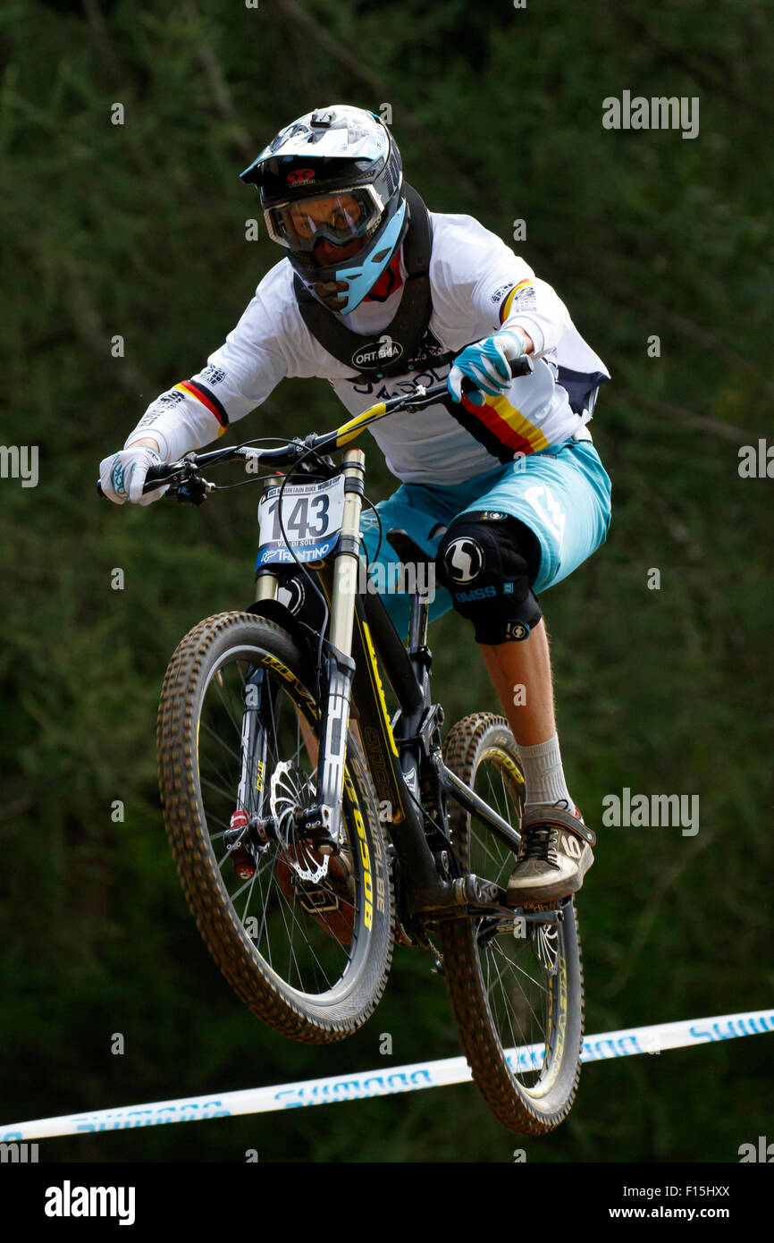 Val Di Sole, Italy - 22 August 2015: Solid-Reverse Factory Racing Team ...