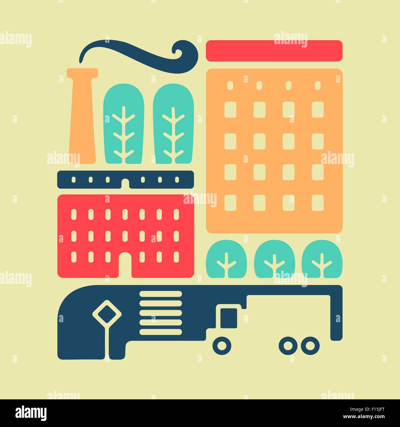Vector Symbol of the City Stock Vector Image & Art - Alamy