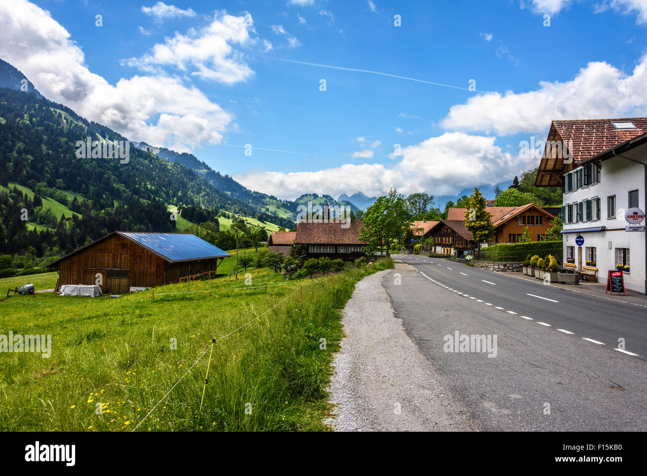 Views in and around Jaun and Jaun Pass, Switzerland Stock Photo - Alamy