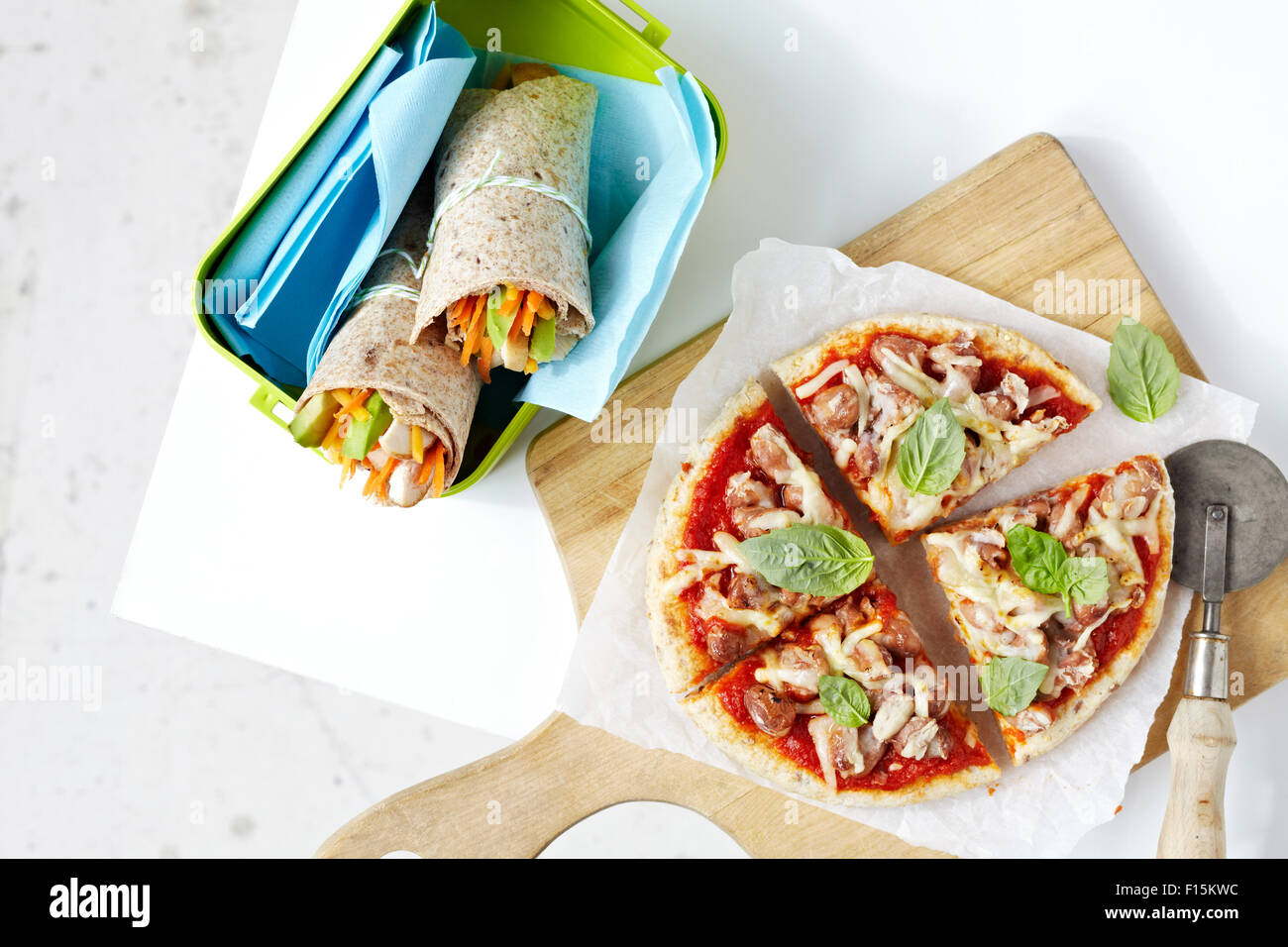 Pizza wraps hi-res stock photography and images - Alamy