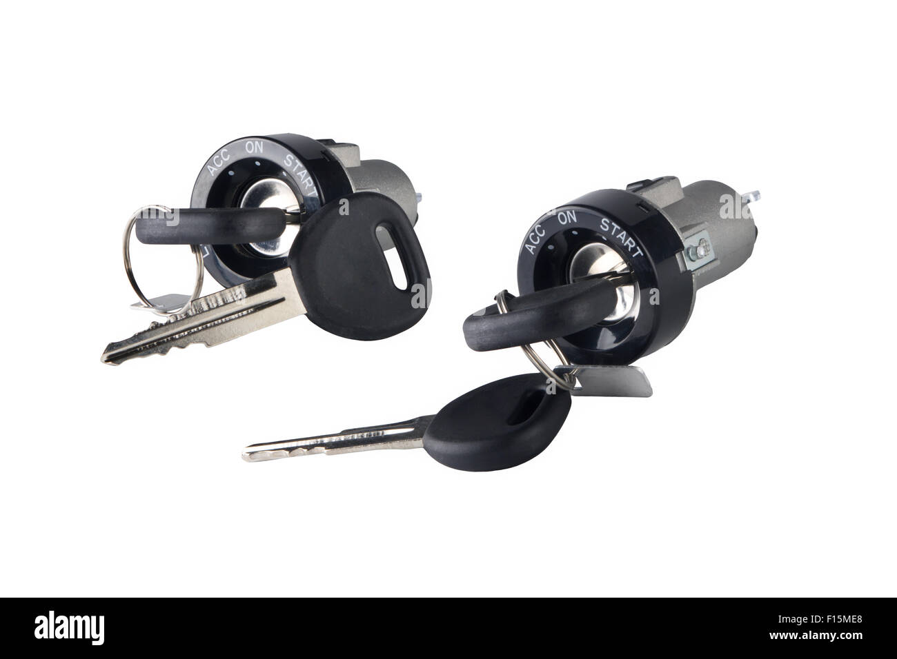 Car keys, objects isolated on white background Stock Photo - Alamy