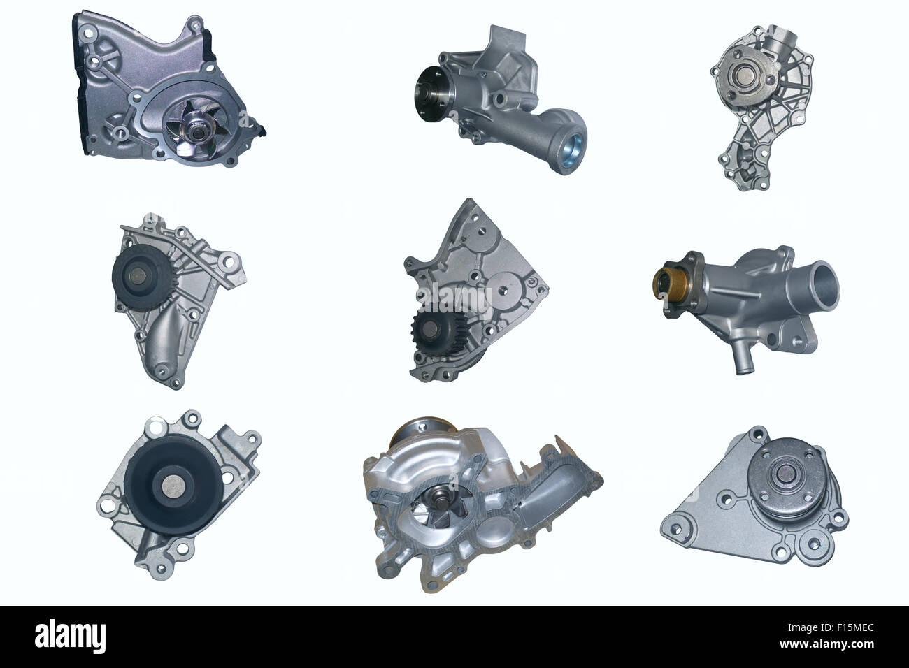 Automotive Water pump on white background Stock Photo - Alamy