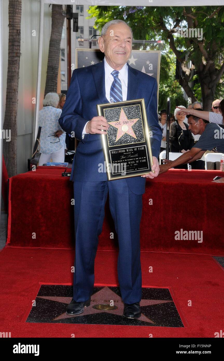 Los Angeles, CA, USA. 27th Aug, 2015. Joe Smith at the induction ...