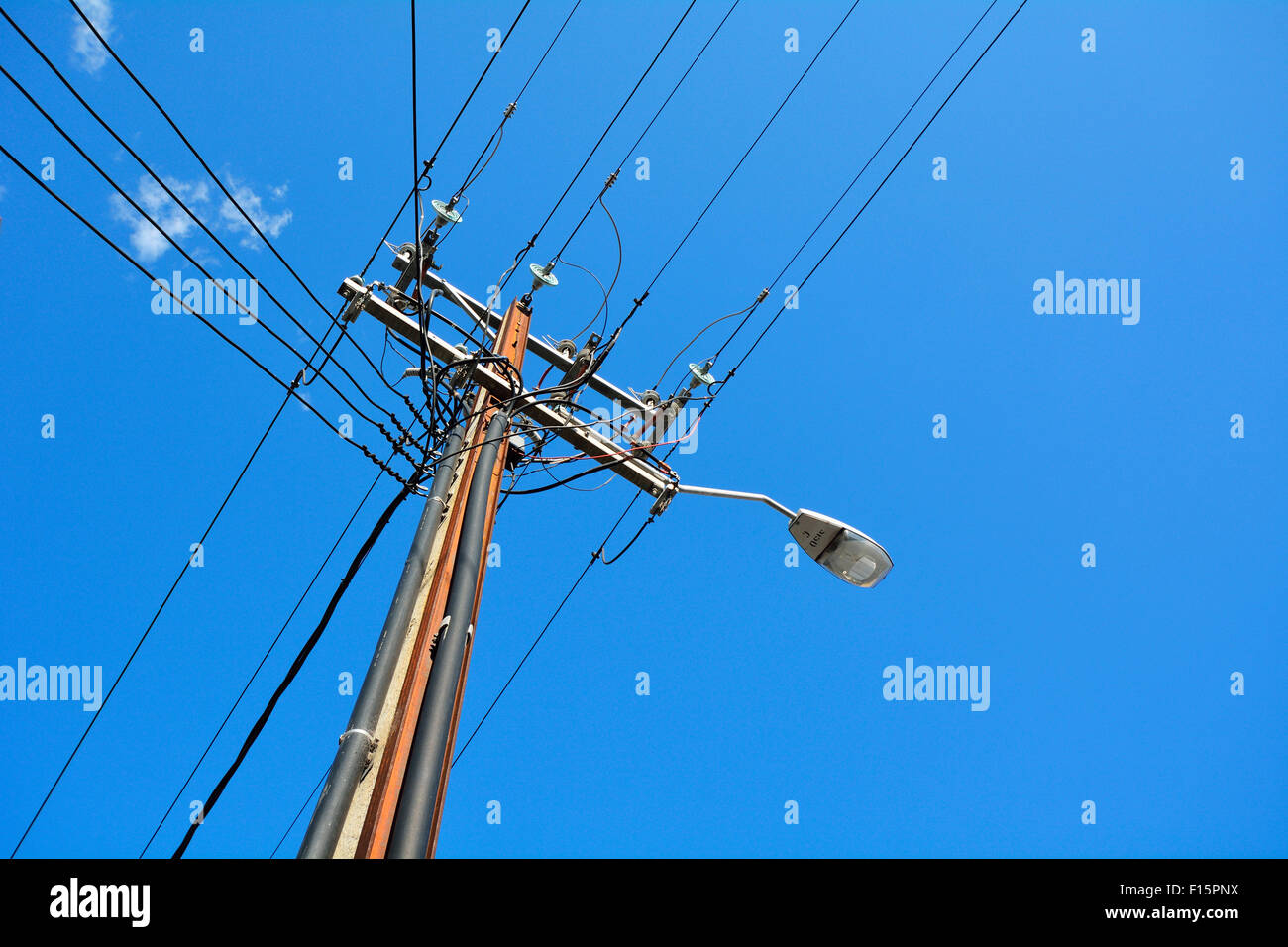 Electricity Pylon with Street Lamp, Adelaide, South Australia ...