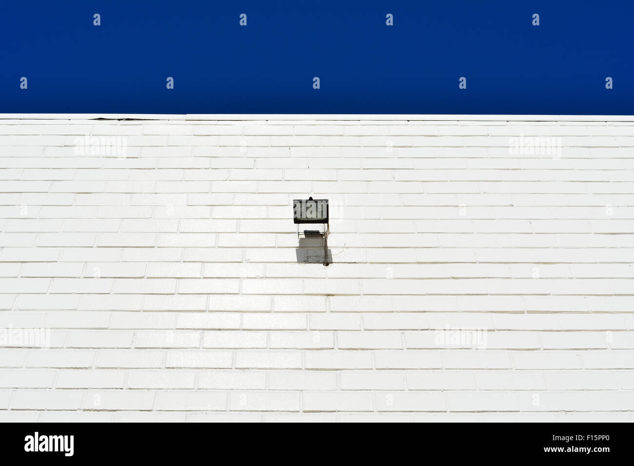 Brick Wall Painted White with Spotlight, Adelaide, South Australia ...