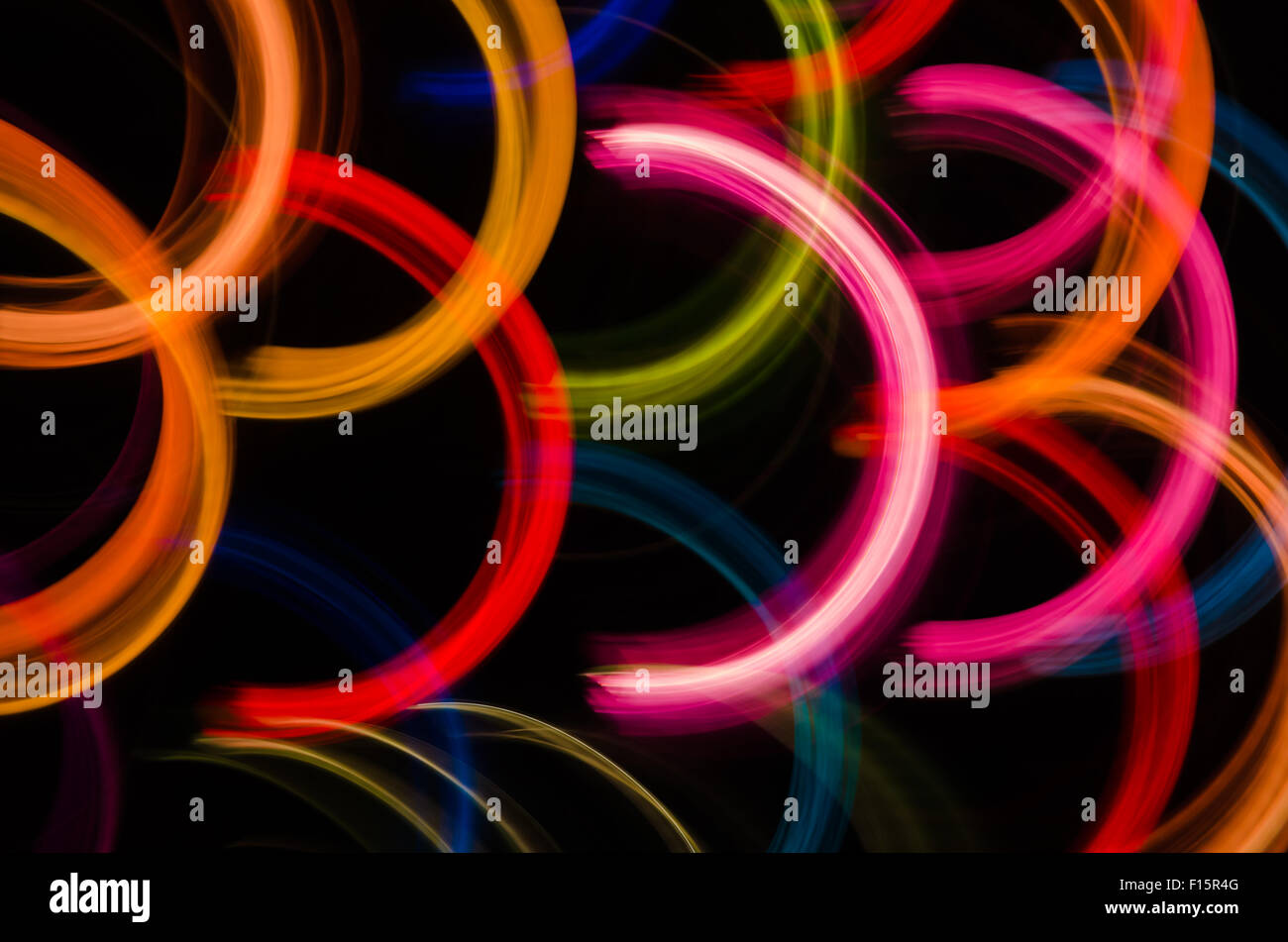 Colorful Lights Creating Shapes for Background or Copyspace or Web ...