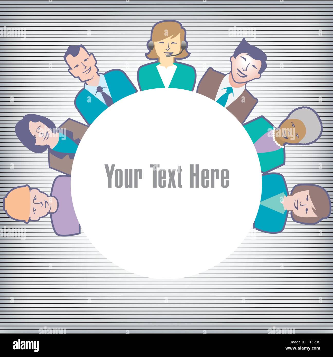 Diverse People Icons with Space for Text Stock Vector Image & Art - Alamy
