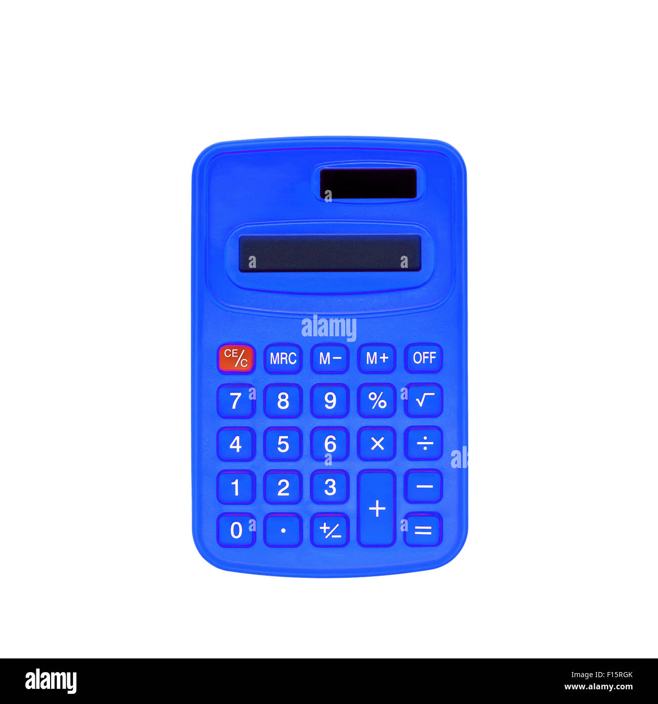 blue calculation isolated on white background Stock Photo - Alamy