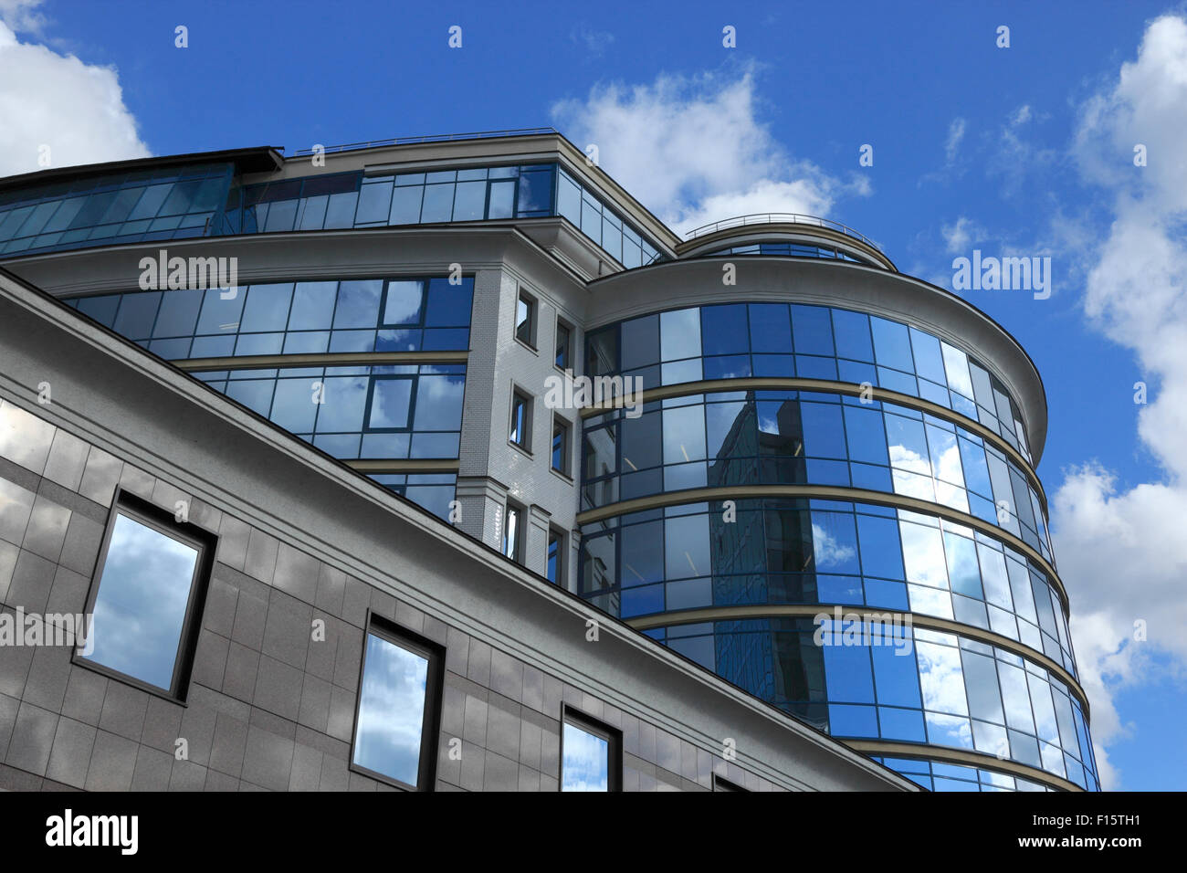 Low angle view of a modern commercial building Stock Photo - Alamy