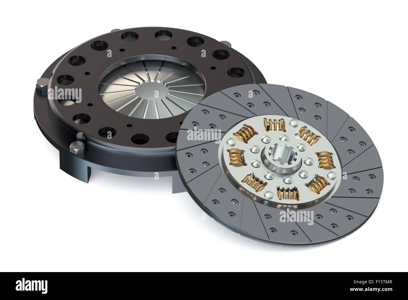 automobile clutch isolated on white background Stock Photo - Alamy