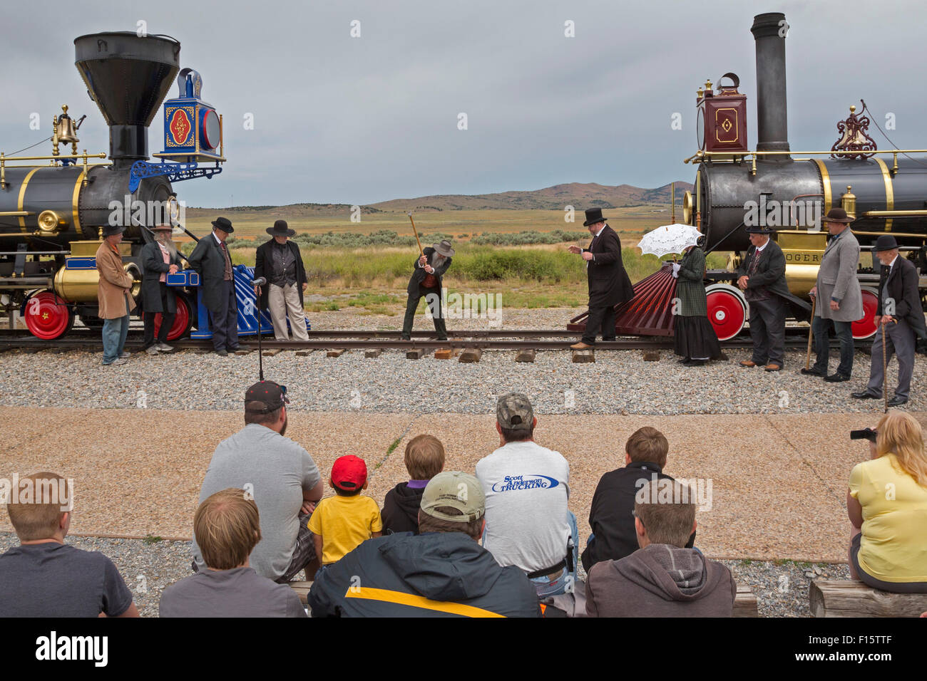 Transcontinental Railroad Golden Spike Ceremony
