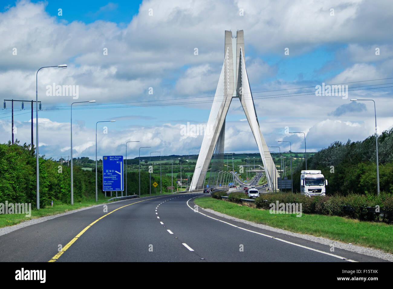 Structure over highway, Republic of Ireland Stock Photo - Alamy