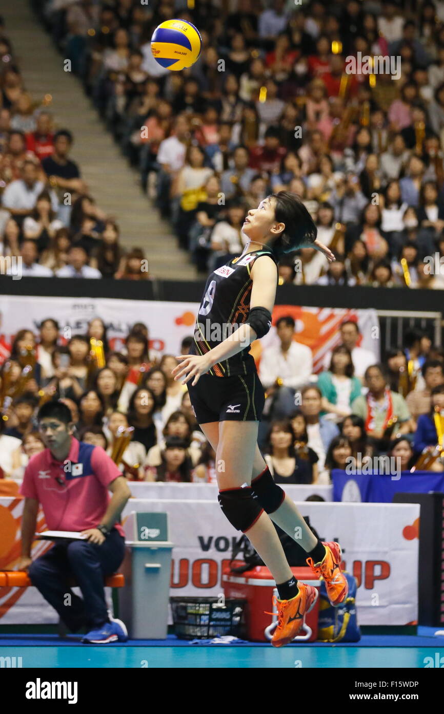Tokyo, Japan. 27th Aug, 2015. Sarina Koga (JPN) Volleyball : FIVB Women's World Cup 2015 1st ...