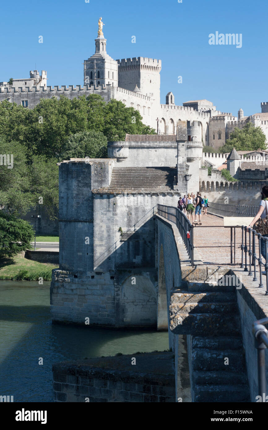 Avignon pope's palace/ famous christian landmark Stock Photo - Alamy