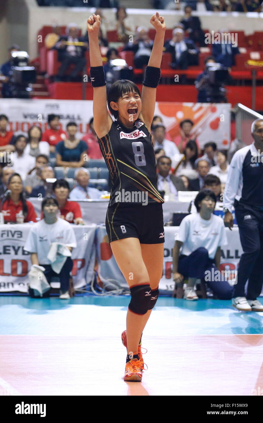 Tokyo, Japan. 27th Aug, 2015. Sarina Koga (JPN) Volleyball : FIVB Women ...
