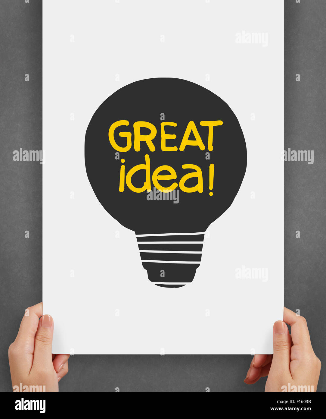 light bulb crumpled paper in great idea words as creative concept Stock ...