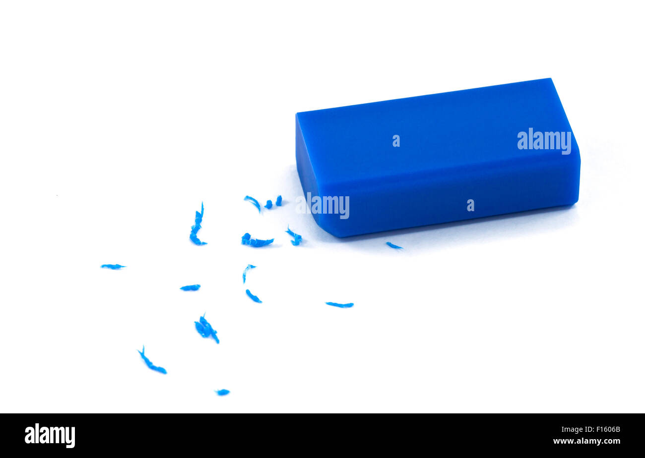 Eraser Isolated On White Background Stock Photo - Alamy
