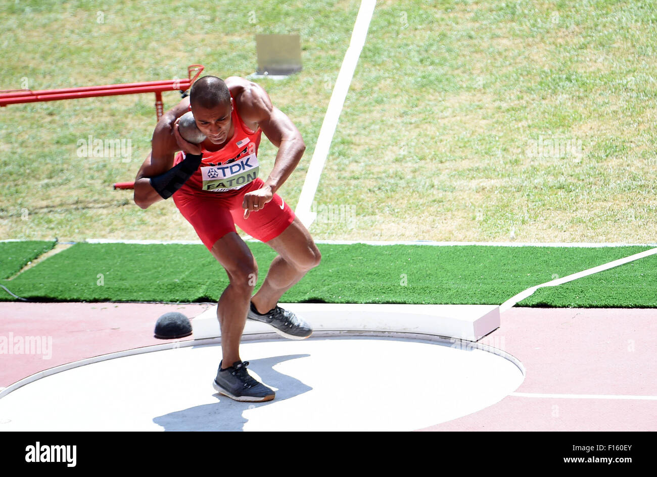 Beijing, China. 28th Aug, 2015. Ashton Eaton of the United States ...