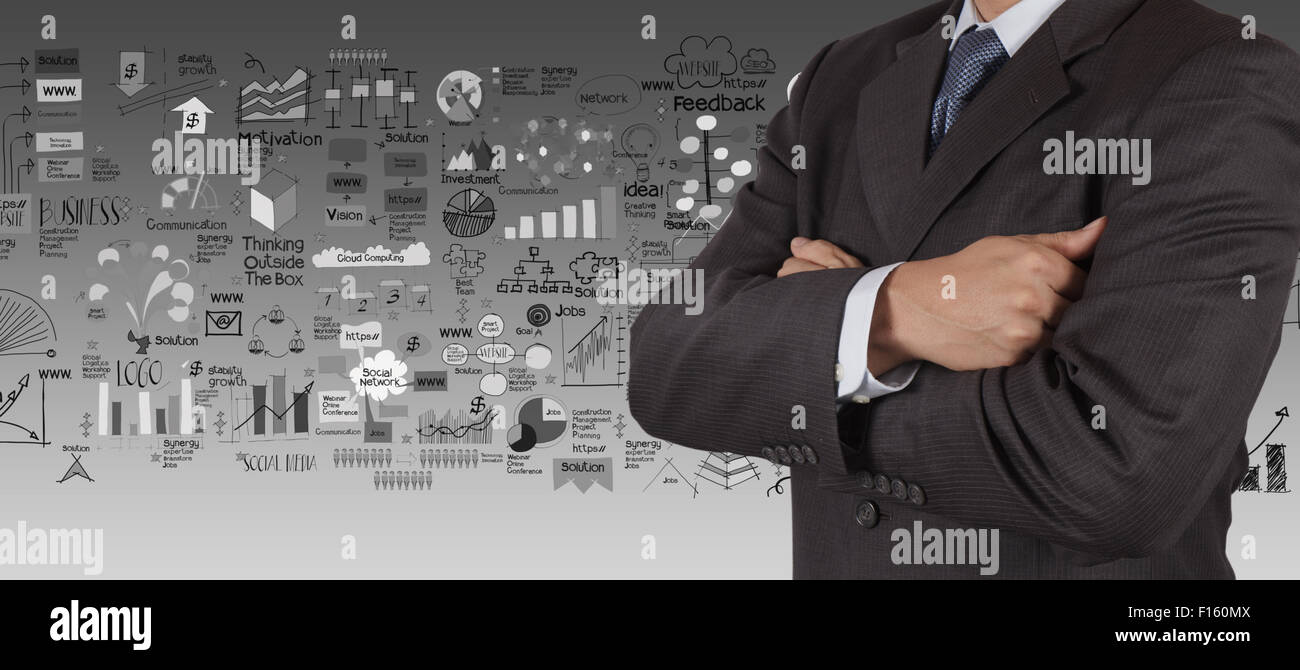 businessman and business strategy background as concept Stock Photo - Alamy