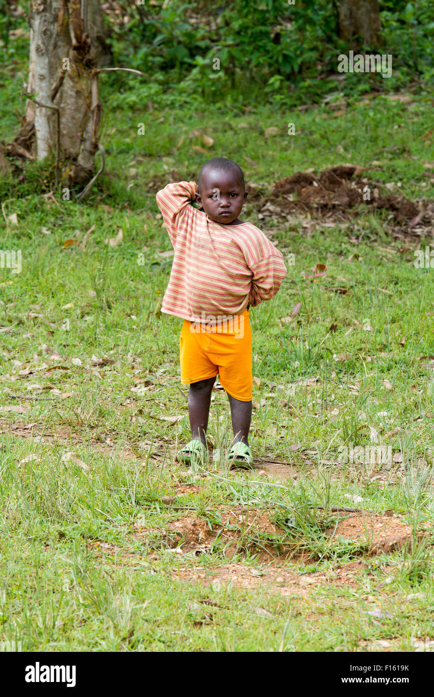 MAYANGE; RWANDA - NOVEMBER 4: Unidentified child from the UN Millenium ...