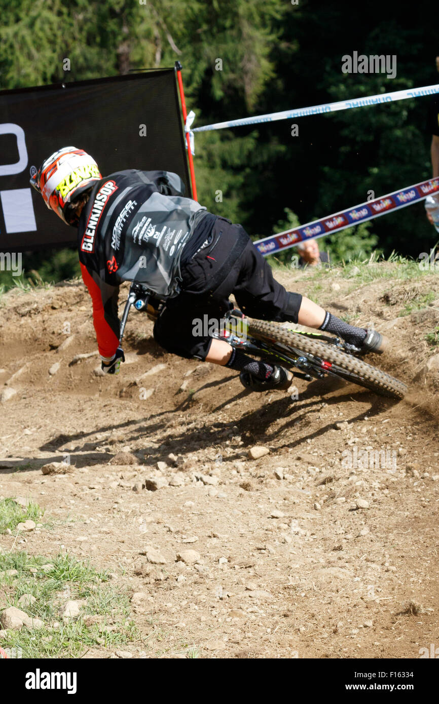 Val Di Sole, Italy - 22 August 2015: Norco Factory Racing Team rider ...