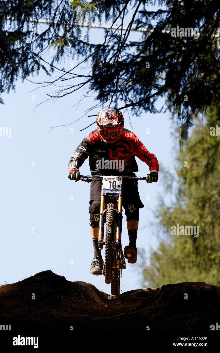 Val Di Sole, Italy - 22 August 2015: Norco Factory Racing Team rider ...
