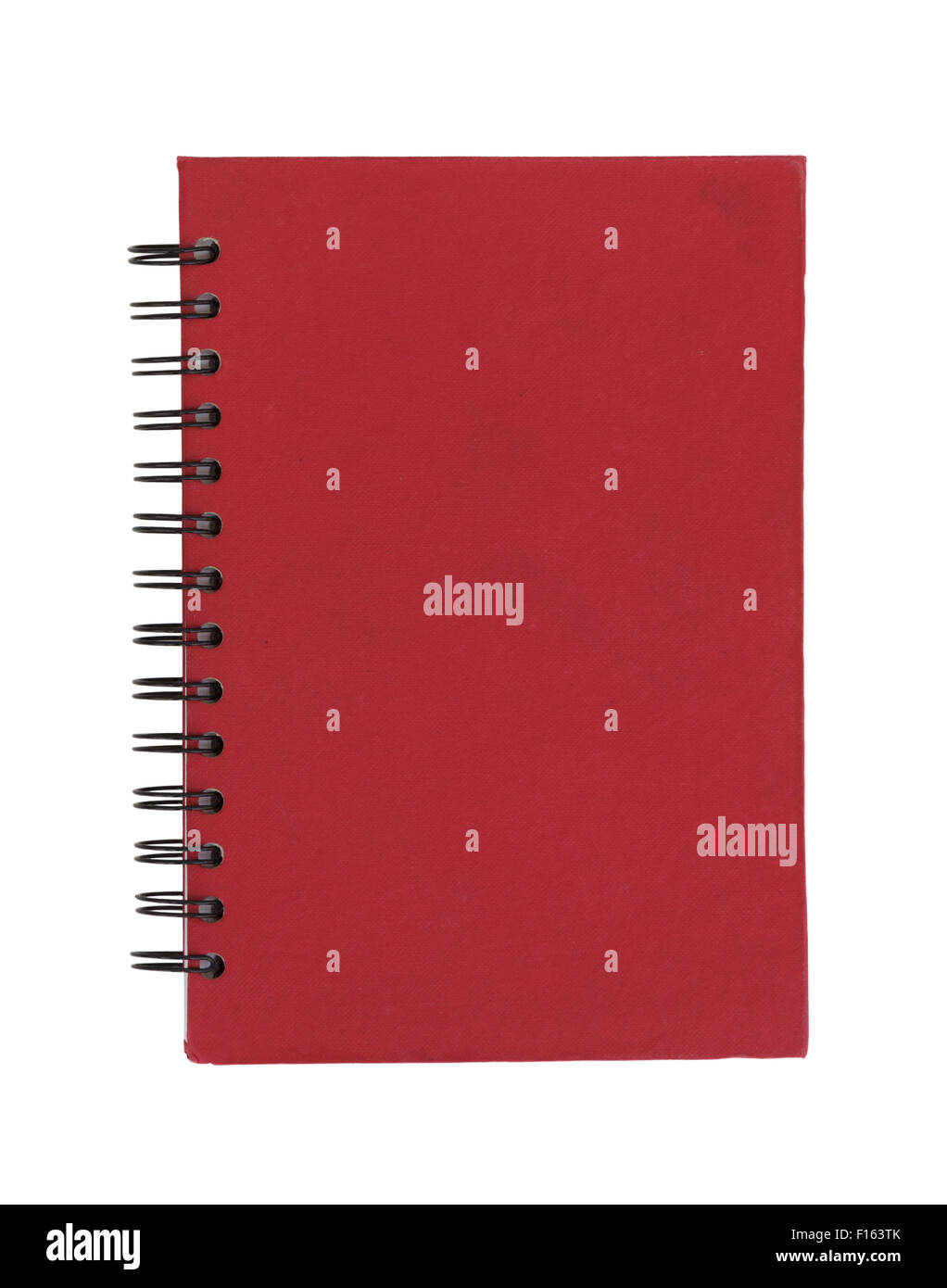 old red note book with crumpled paper white background Stock Photo - Alamy