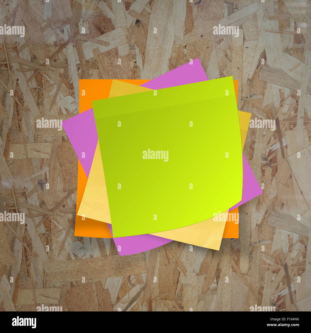 sticky notes on recycle wood desk top as concept Stock Photo - Alamy
