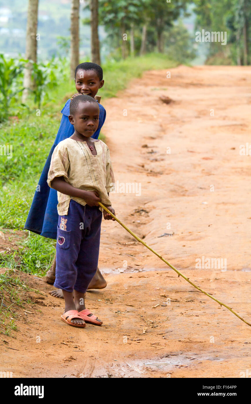 MAYANGE, RWANDA - NOVEMBER 4: Unidentified kids from the UN Millenium ...