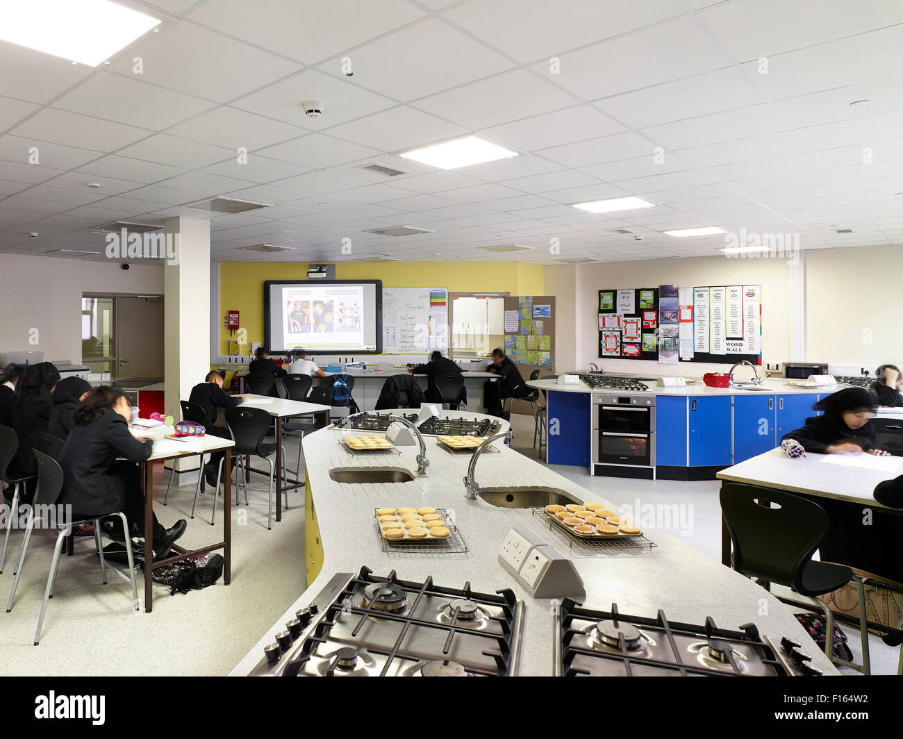 Food technology class. Moseley School, Birmingham, United Kingdom ...