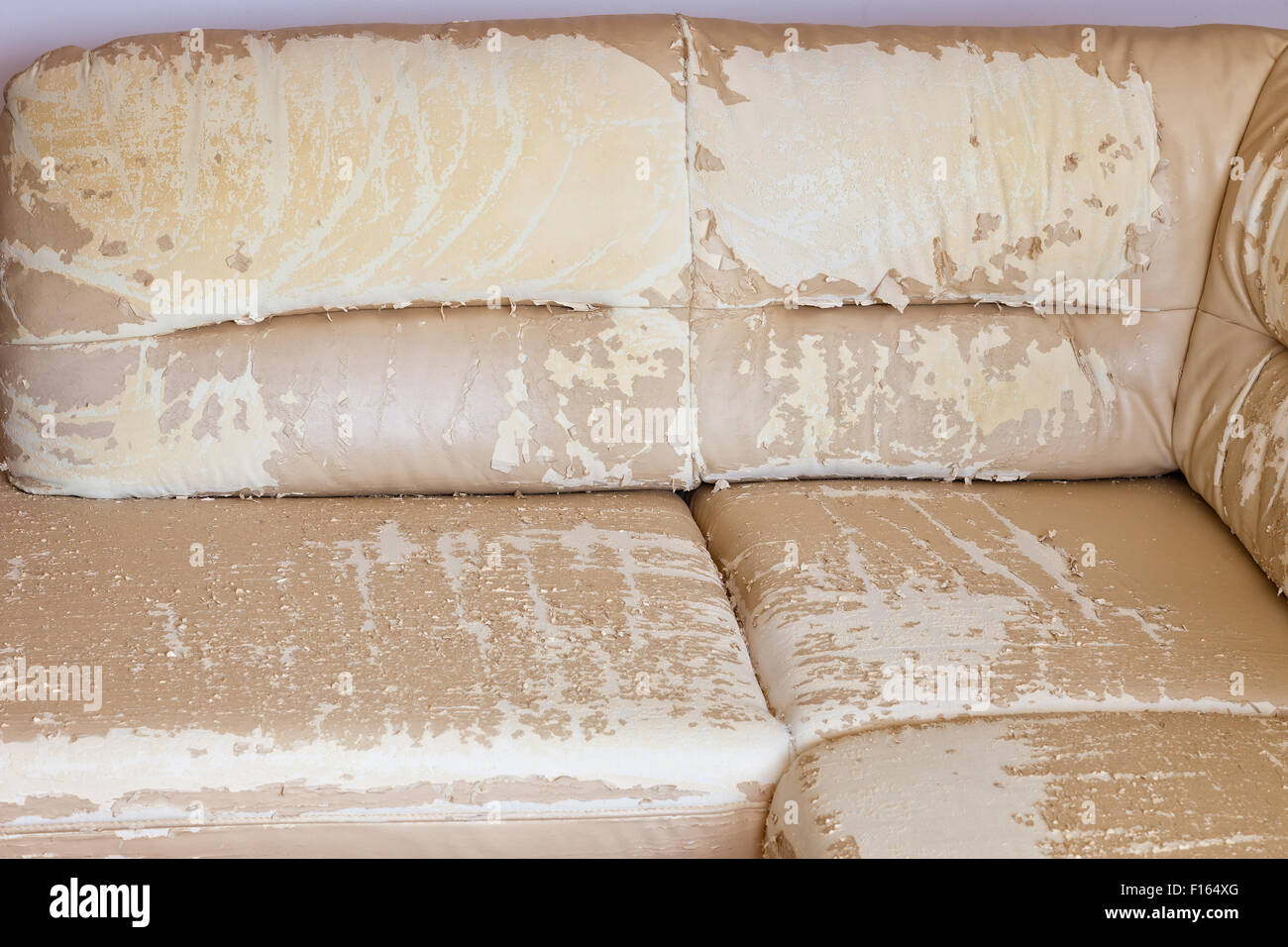 Beige damaged or cracked synthetic leather texture Stock Photo - Alamy