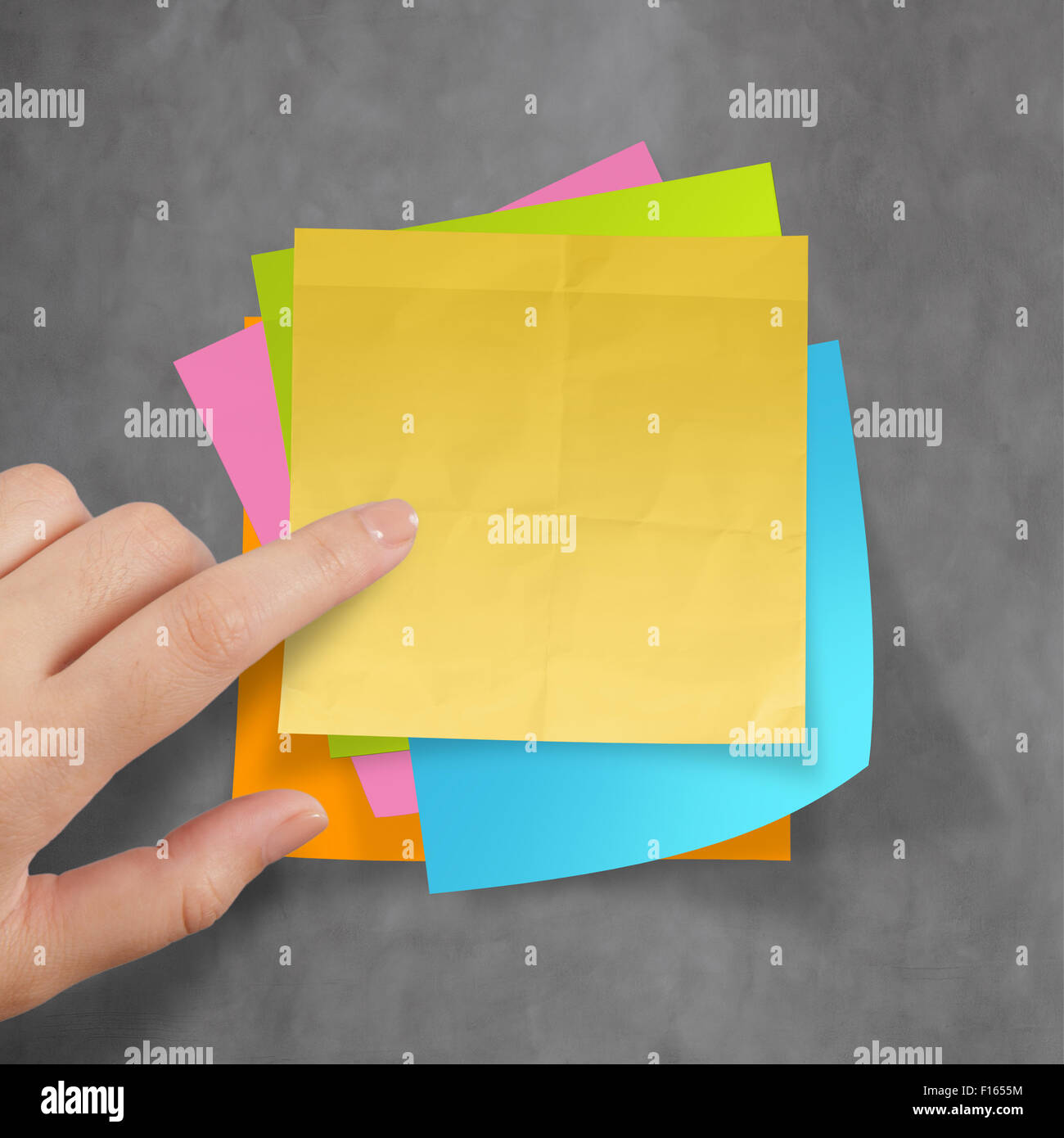 great job sticky notes on recycle crumpled paper background as concept ...
