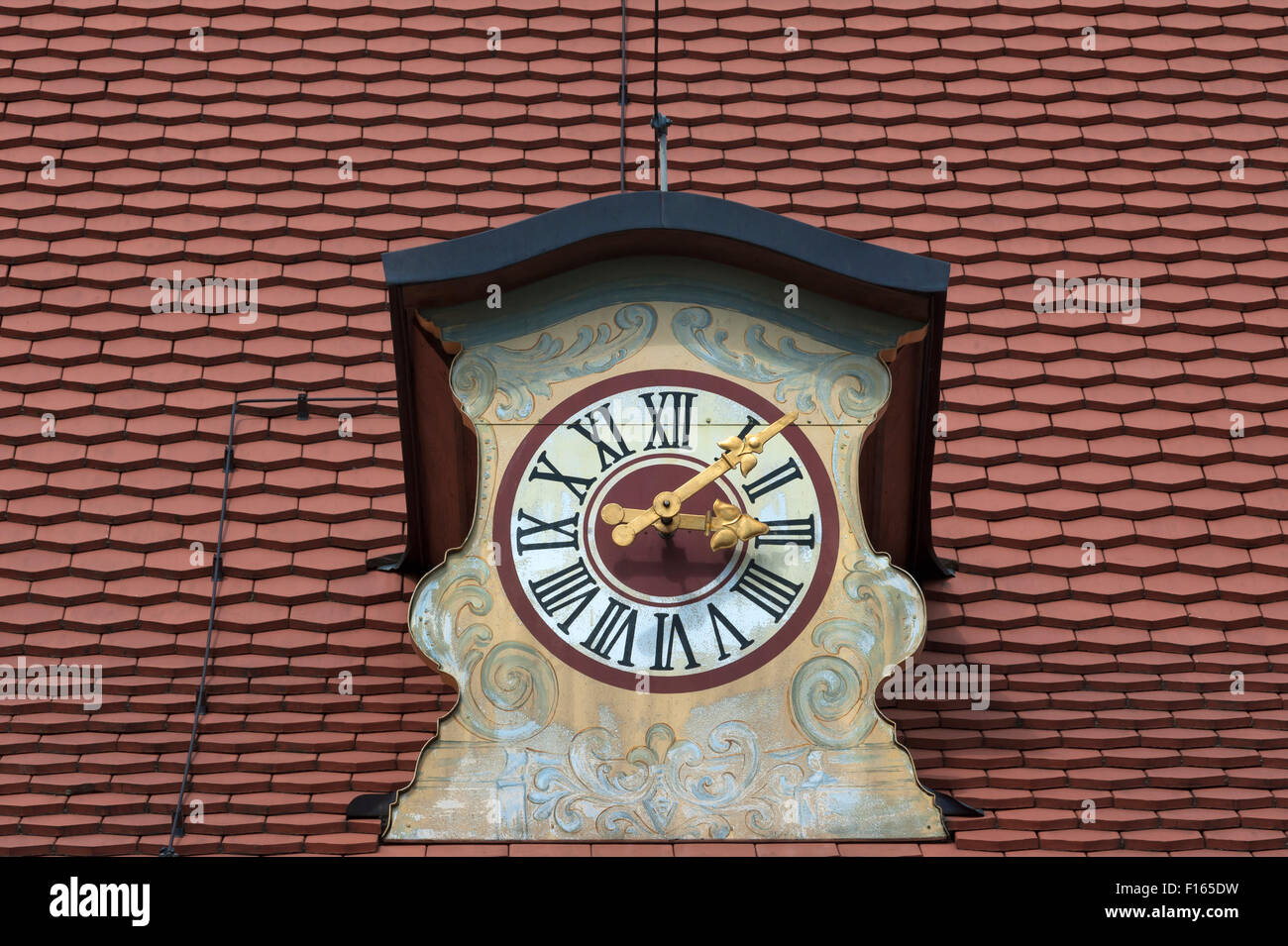 Clock Tower on the Mariahilfberg monastery building, Amberg, Upper ...