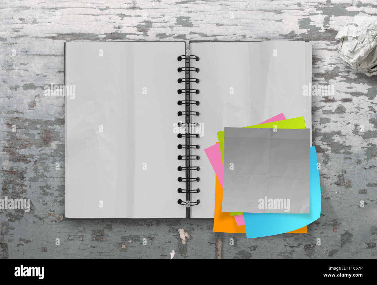 Spiral book open blank hi-res stock photography and images - Alamy