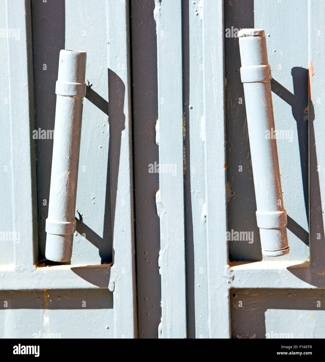 metal brown morocco in africa the old wood facade home and rusty safe ...