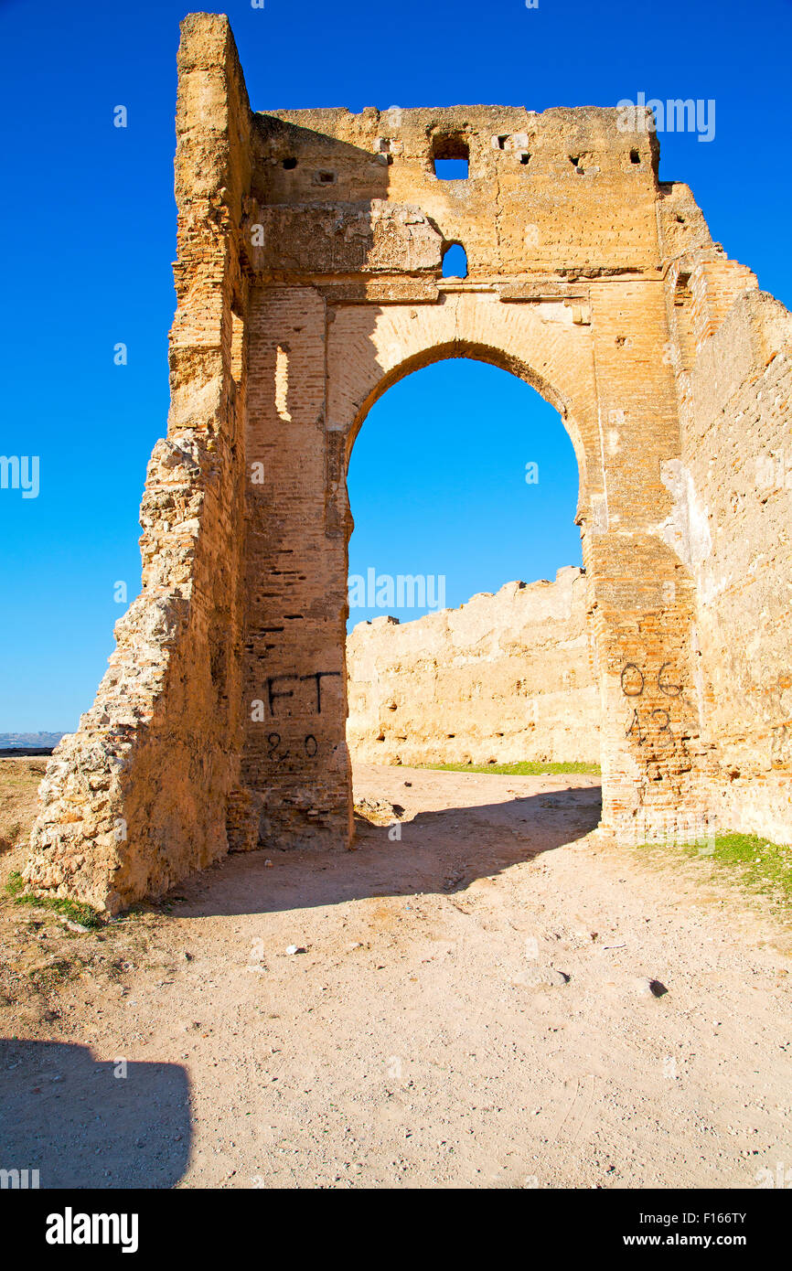morocco arch in africa old construction the blue sky Stock Photo - Alamy