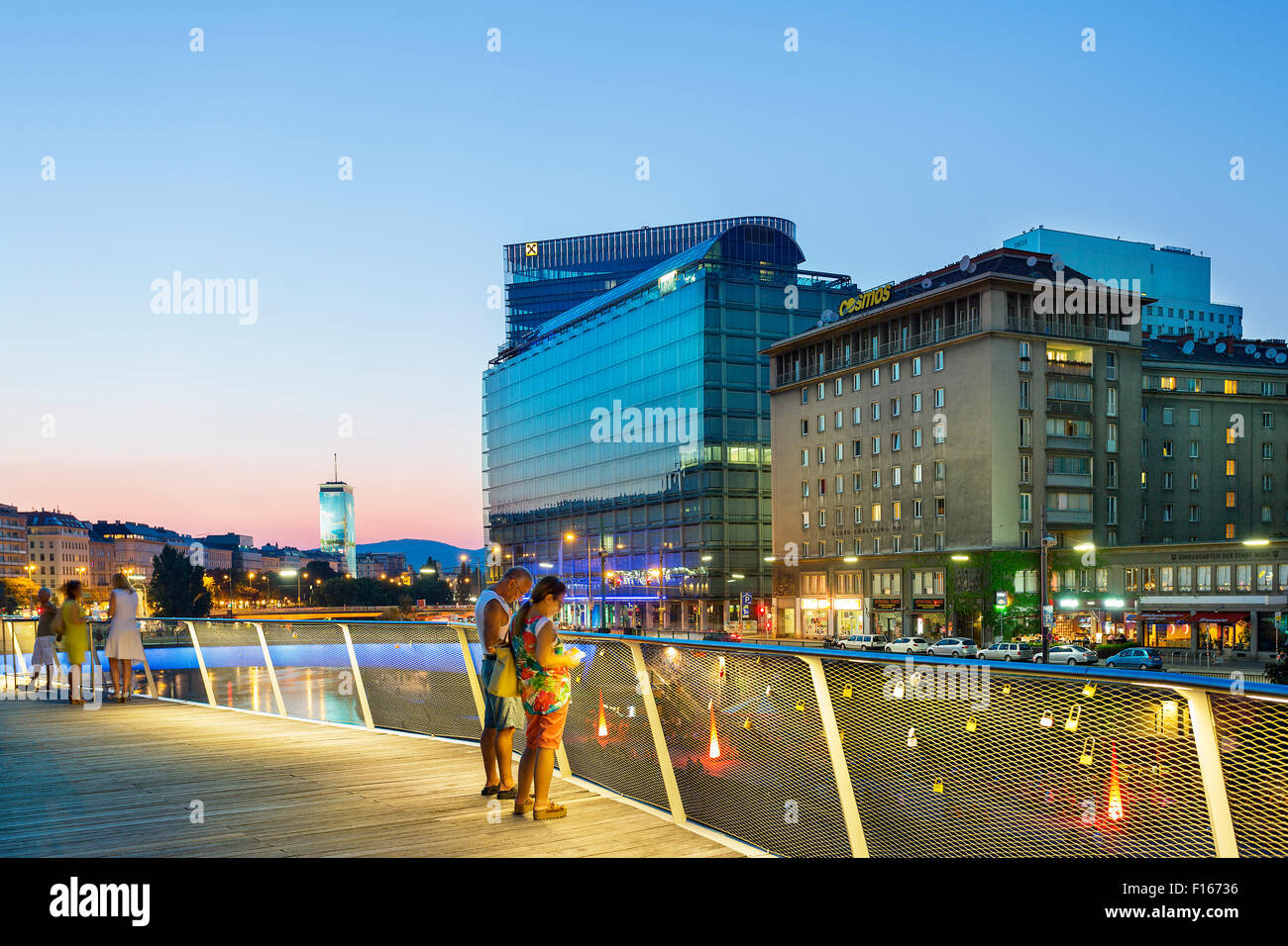 'Austria, Vienna, Danube canal in Vienna' Stock Photo - Alamy