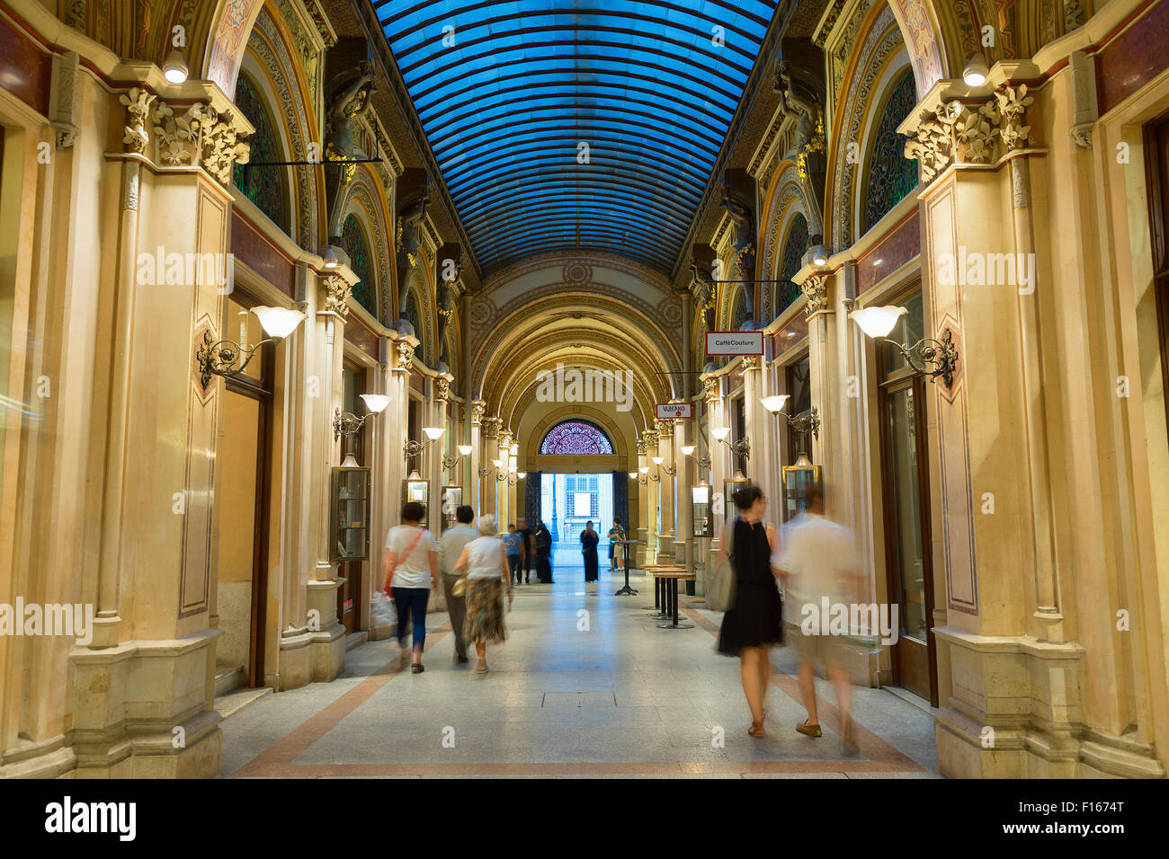 Vienna, Palais Vienna, Palais Ferstel arcade arcade Stock Photo - Alamy