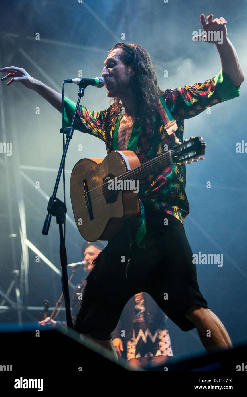 Milan Italy. 27th August 2015. The American gypsy-punk band GOGOL ...