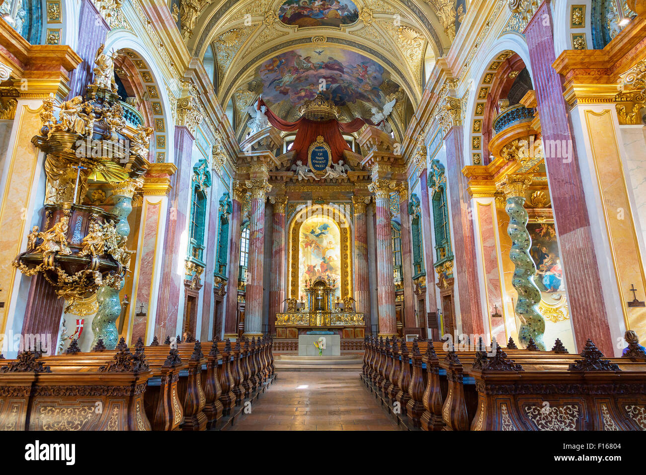 Austria, Vienna, Jesuitenkirche Stock Photo - Alamy