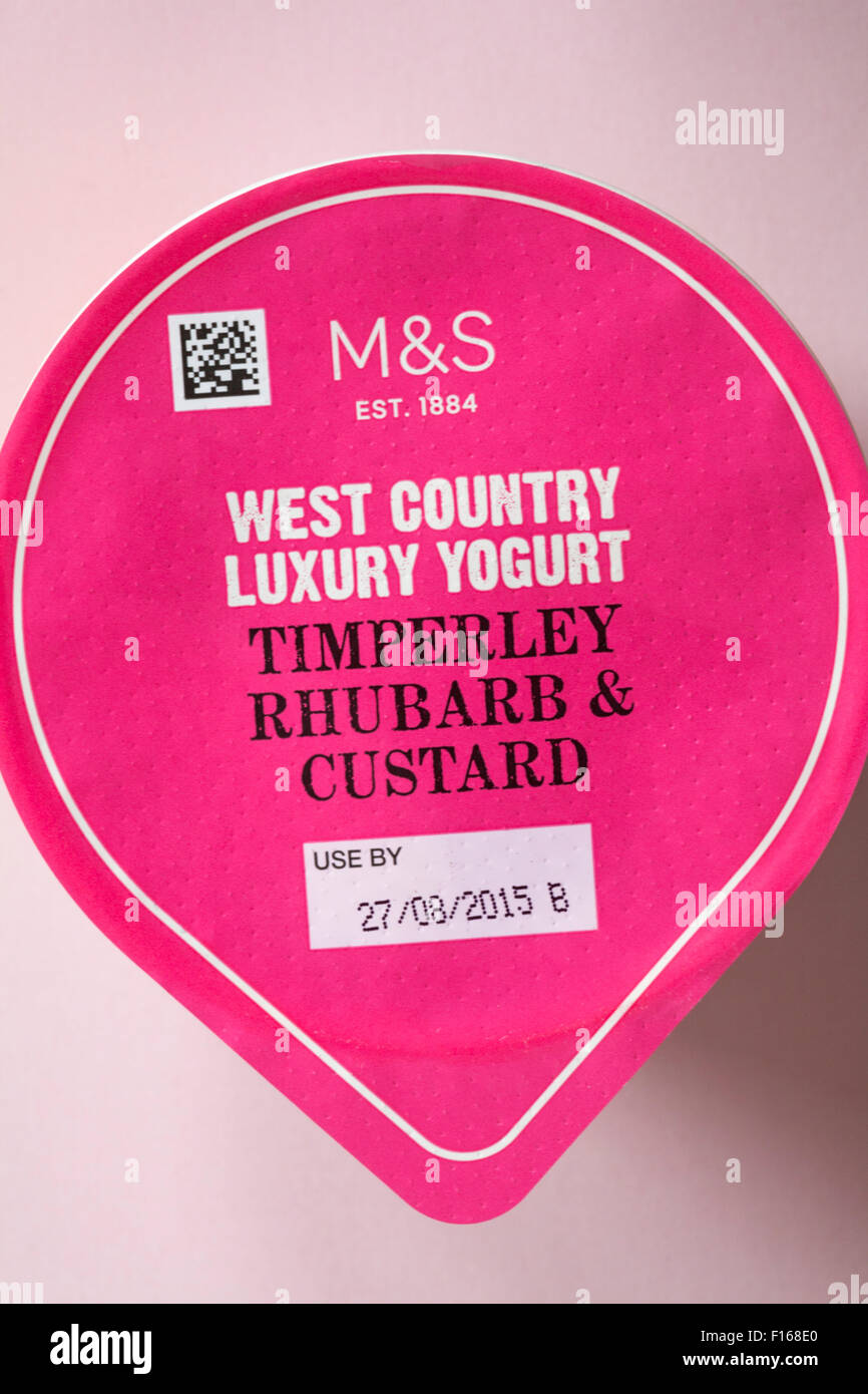 West country luxury yogurt yoghurt marks and spencer hi-res stock ...