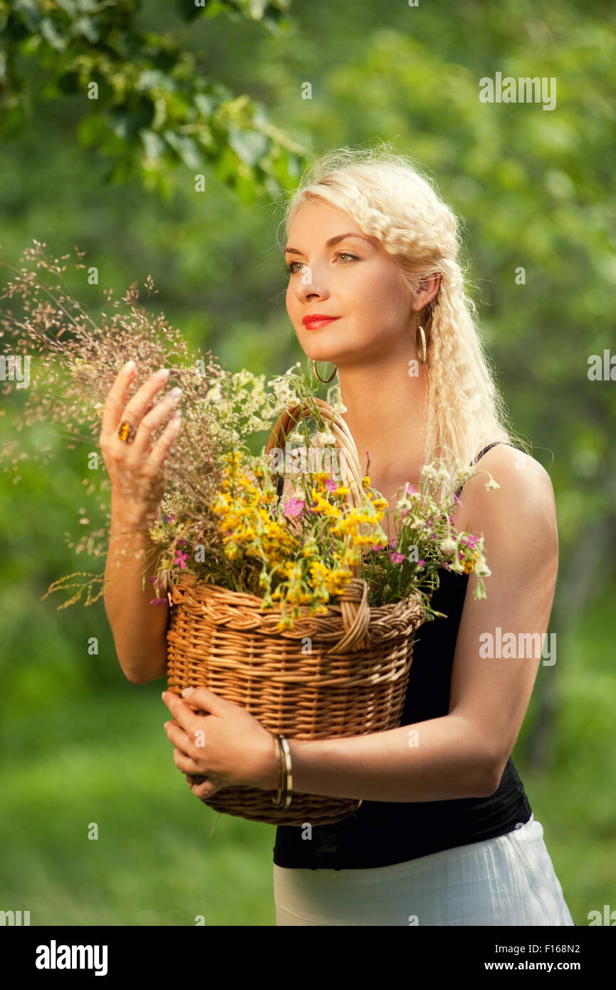 Beautiful woman outdoor Stock Photo - Alamy