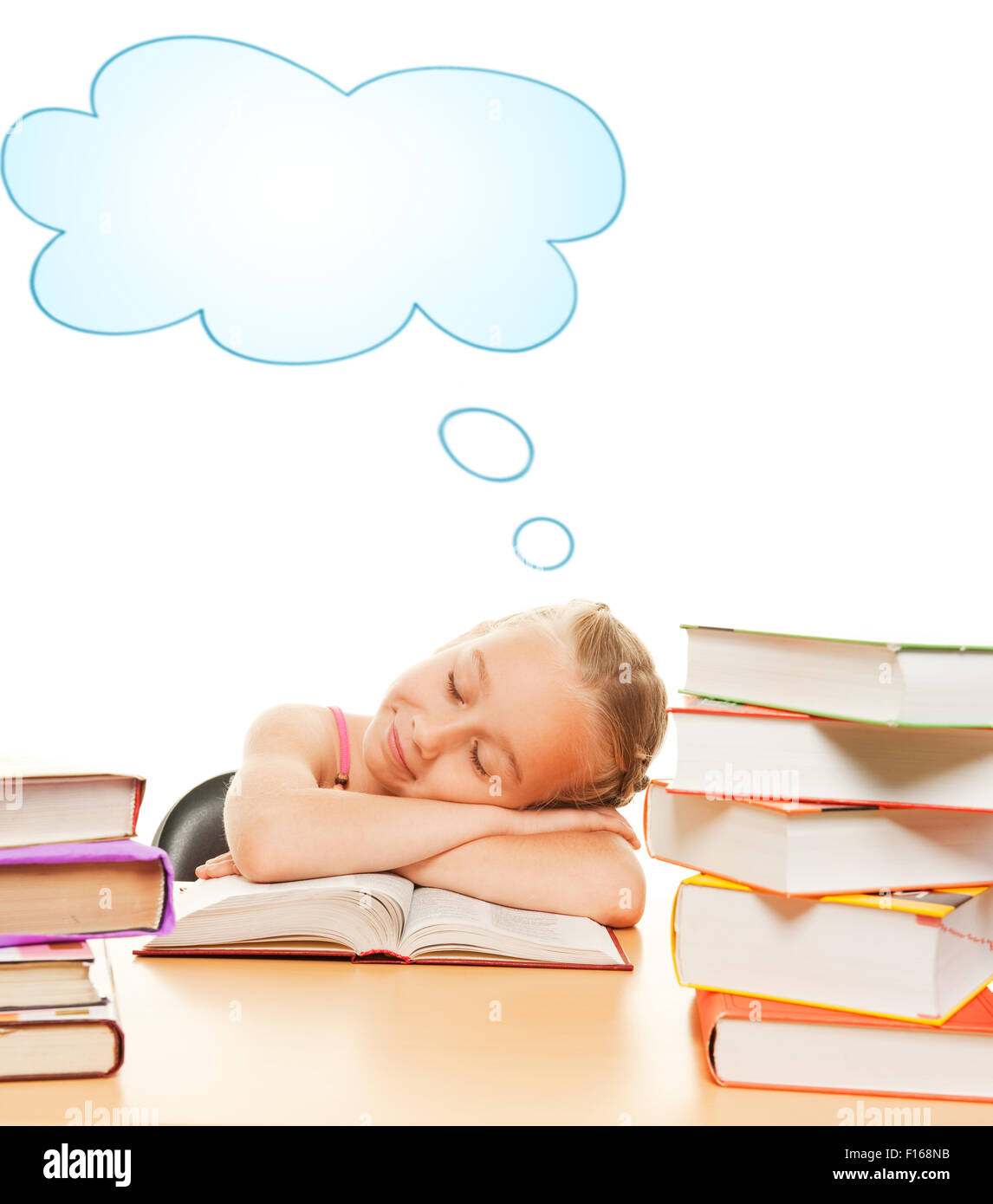 Girl asleep at a table hi-res stock photography and images - Alamy