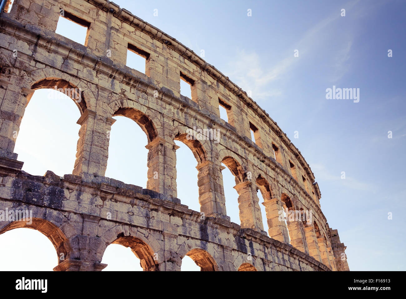 Roman amphitheater arena, theater and coliseum. Classic historical ...